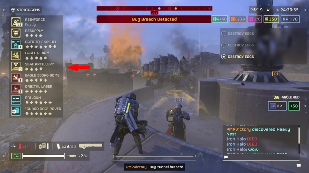 Helldivers 2: How to choose the best payload for the SEAF Artillery